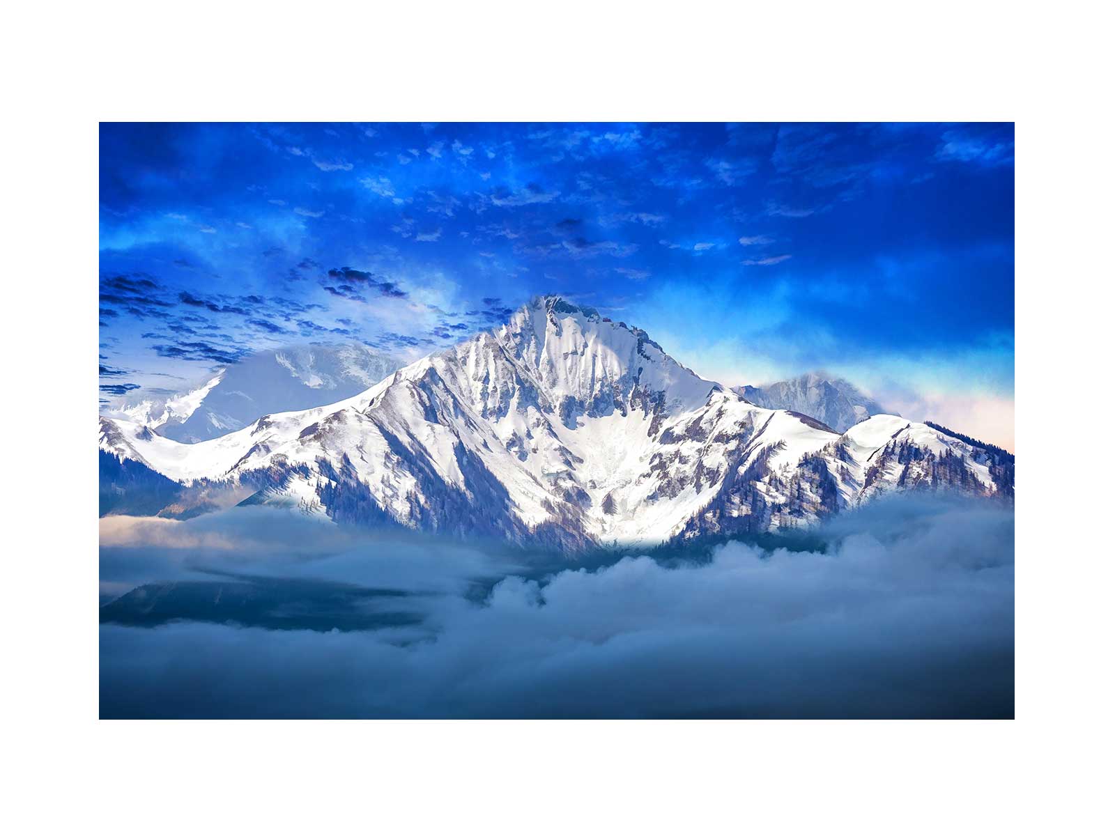 Himalayas Painitng Art Print.