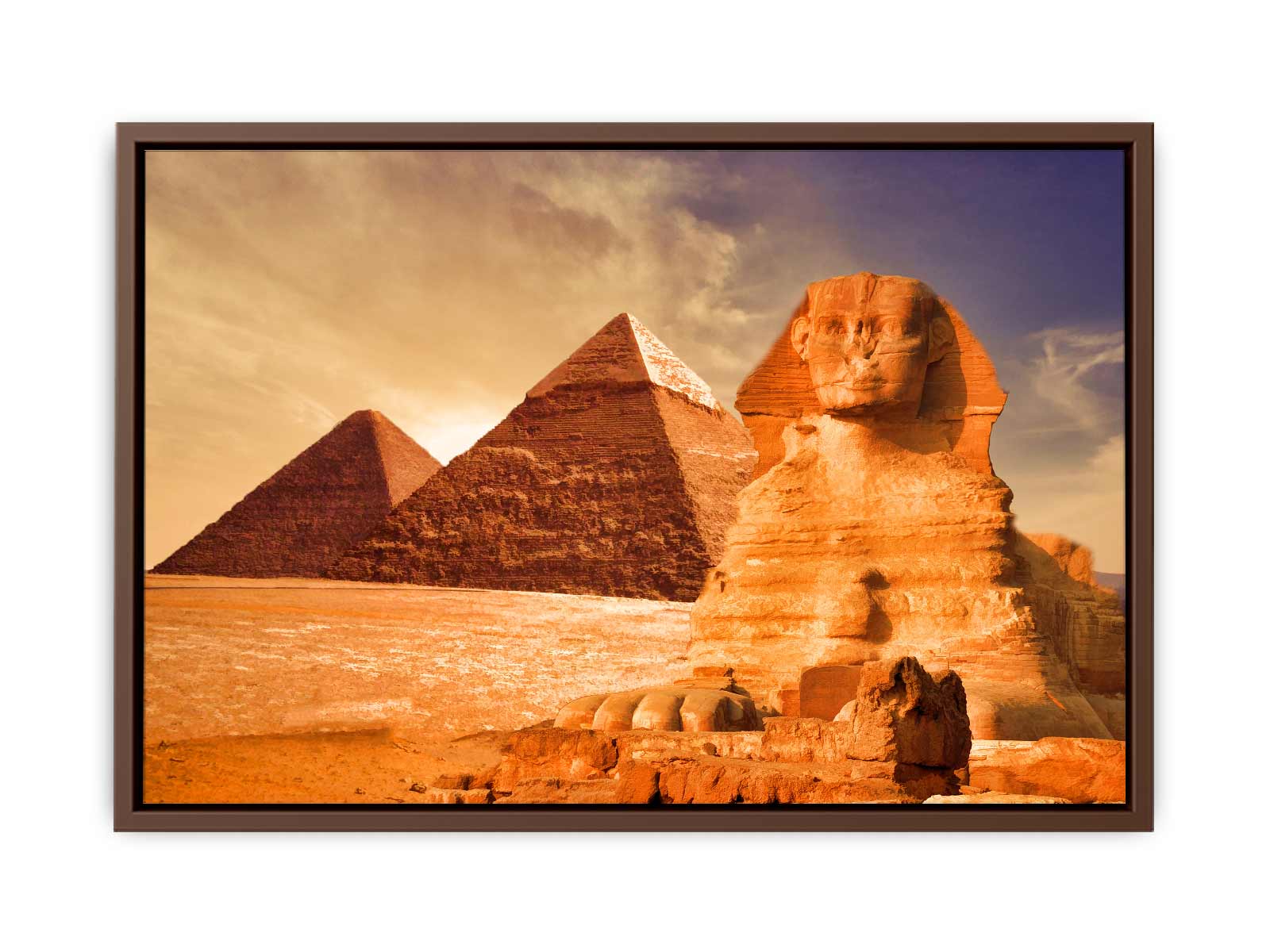 Brown Pyramid Painting Art Print.