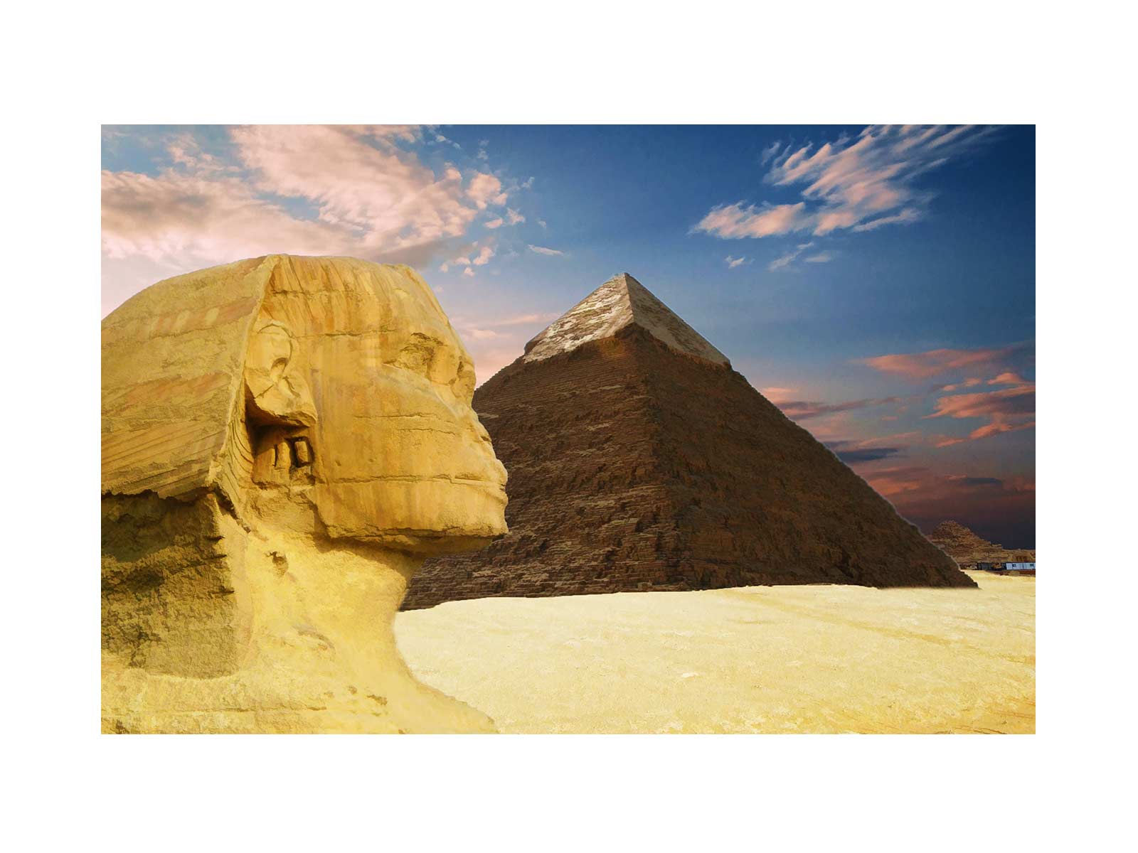 Pyramid Painting Art Print.