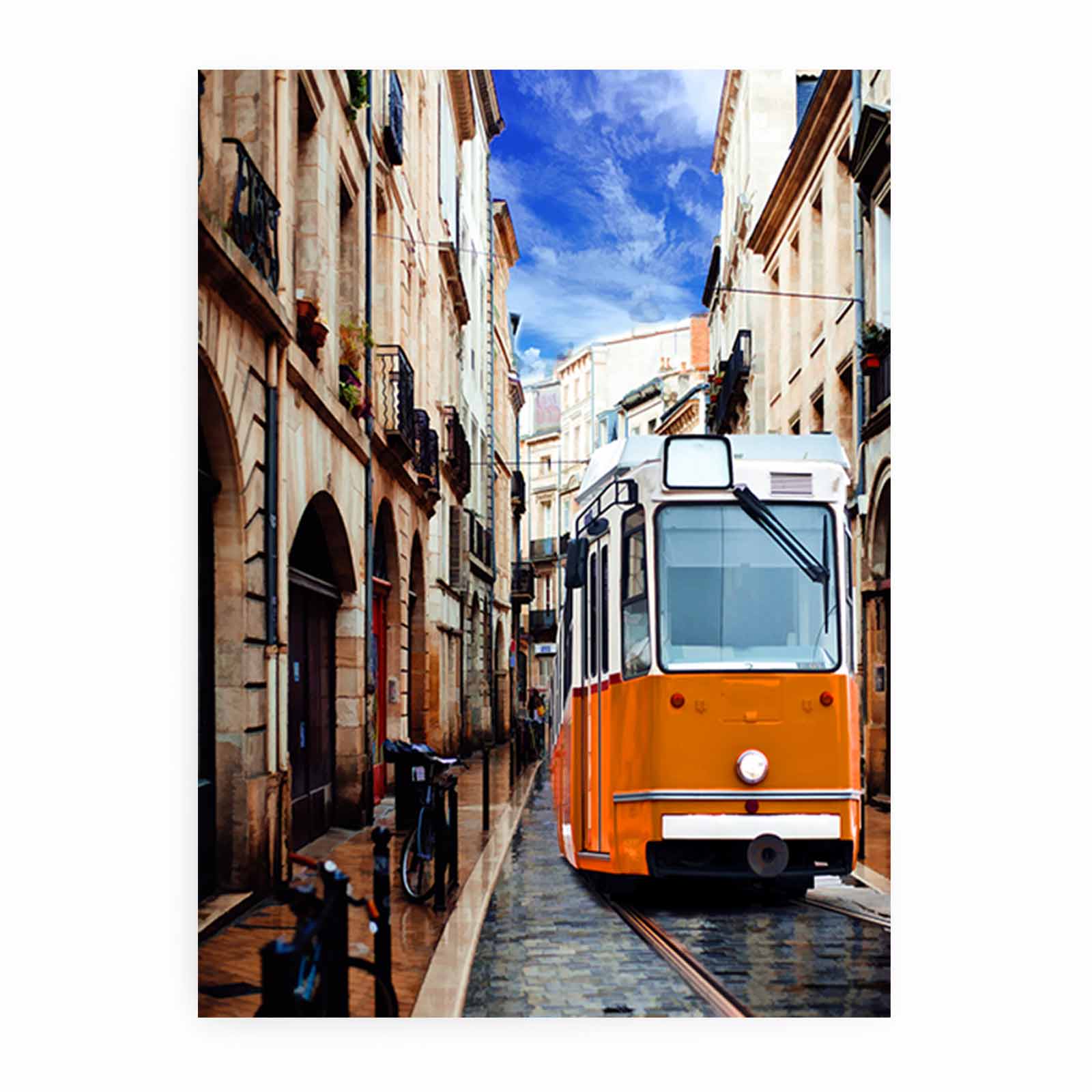 Norway Tram Painting Art Print.